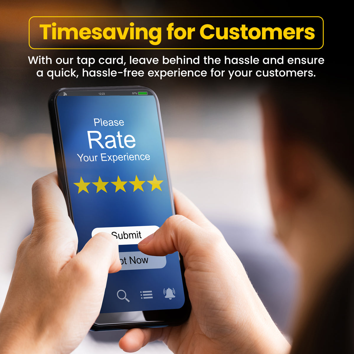 Custom Made Google Review Cards for Business - Capture 360