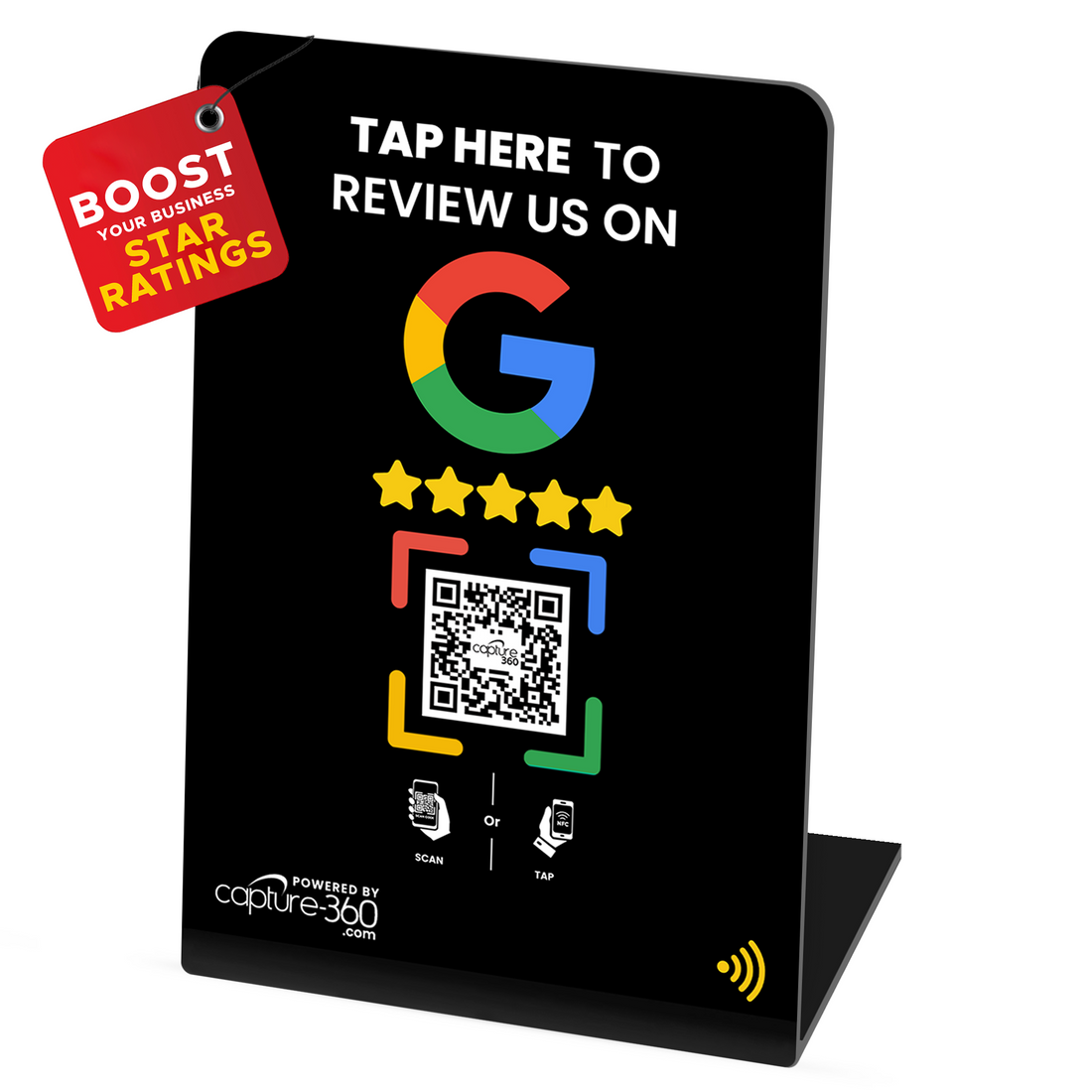 Custom Made Google Review Cards for Business - Capture 360 – CAPTURE360